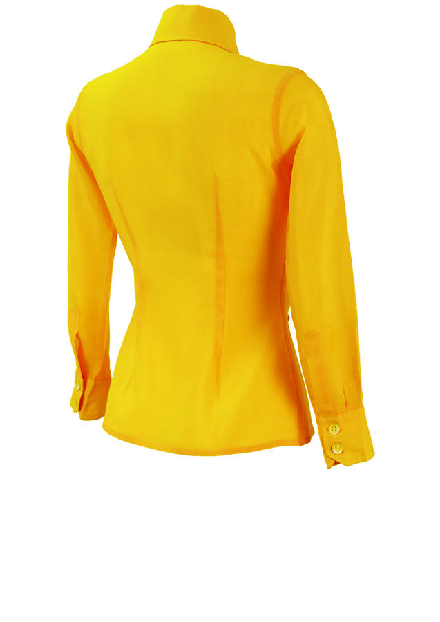 Vintage 60's Bright Yellow Shirt - S | Reign Vintage