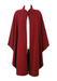 Cherry Red Wool Cape Coat with Braided Edging - M/L | Reign Vintage
