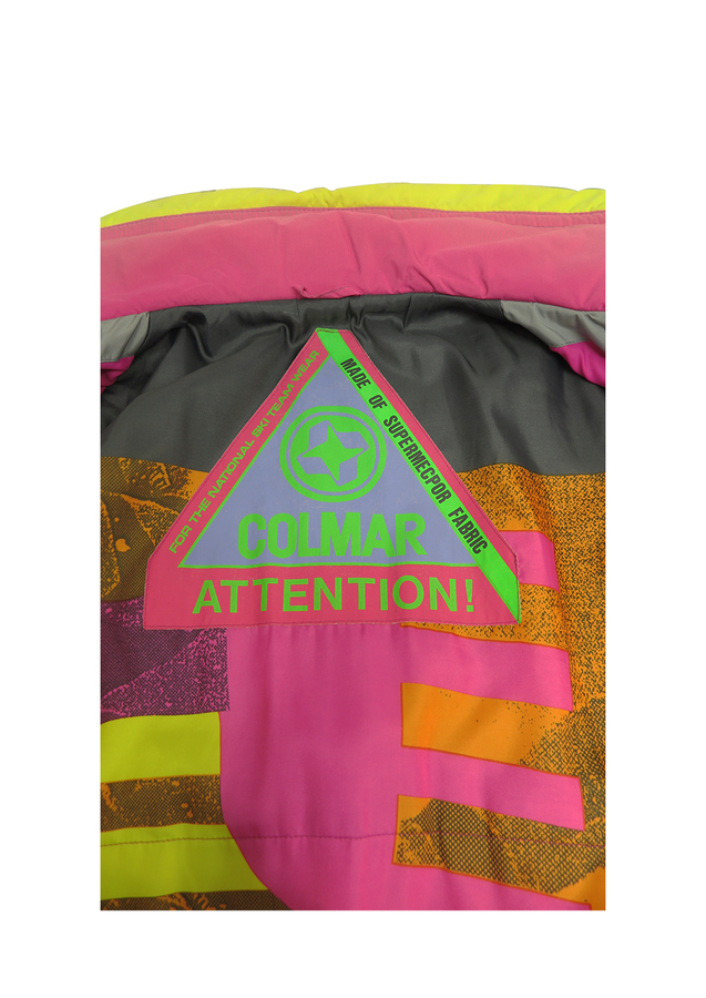 Colmar Pink, Orange, Yellow & Grey Patterned Ski Jacket with Multi ...