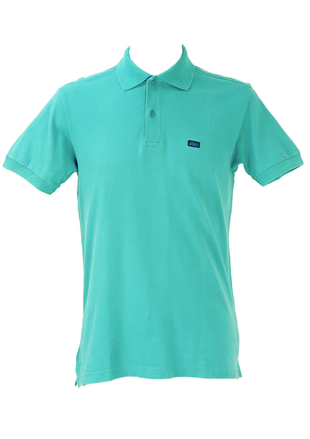 Turquoise Polo T-Shirt - M | Reign Vintage