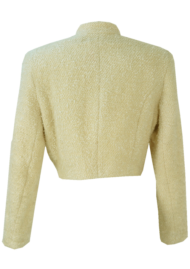 Cropped Cream Wool Jacket - M/L | Reign Vintage