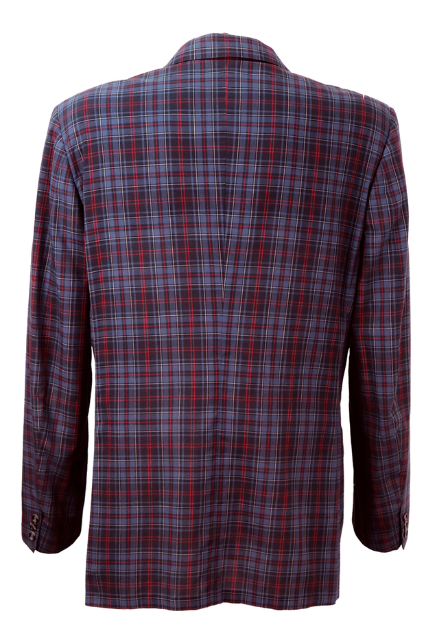 Blue, Red and White Check Lightweight Jacket - L | Reign Vintage